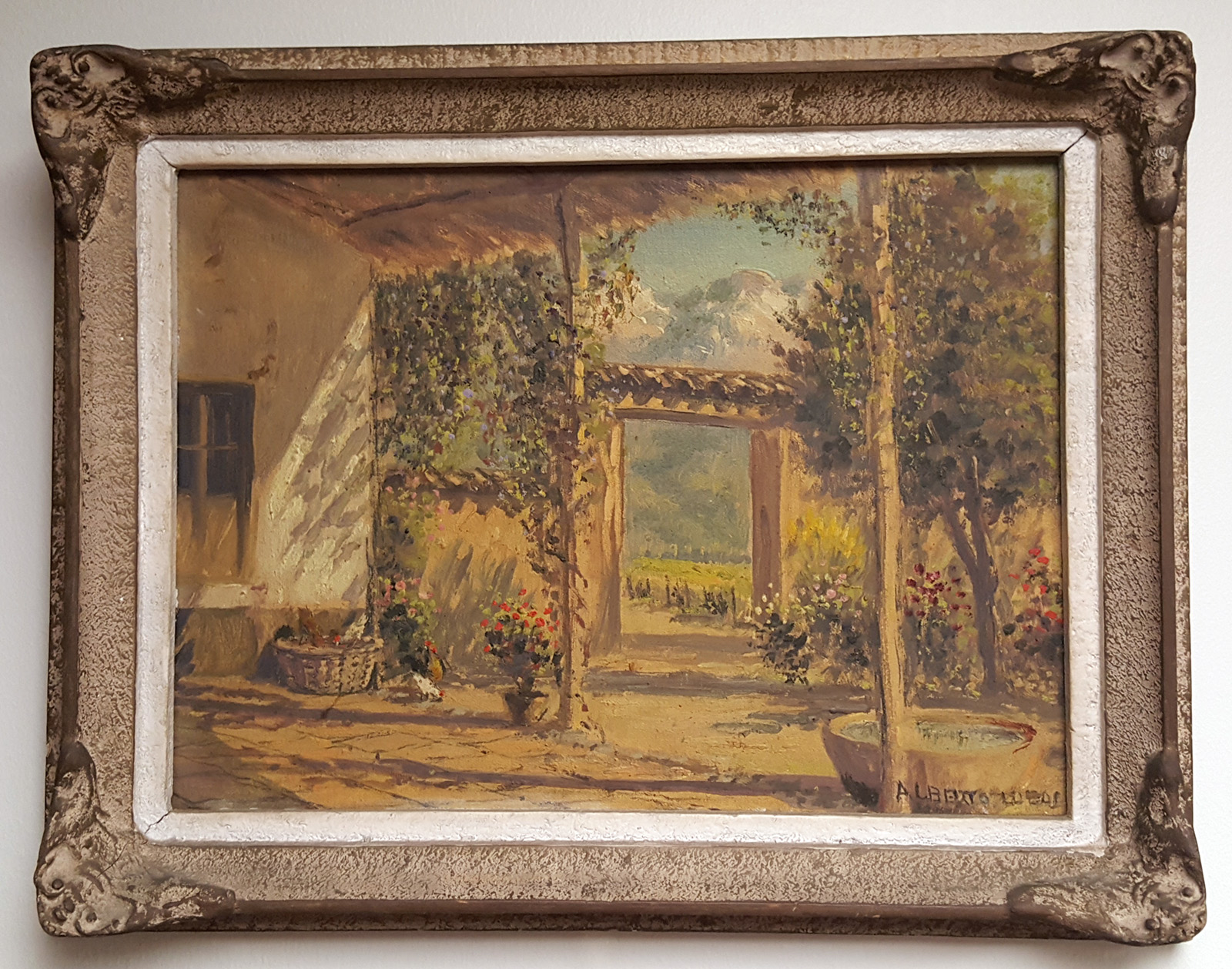 Patio Scene by Alberto Alfredo Lobos